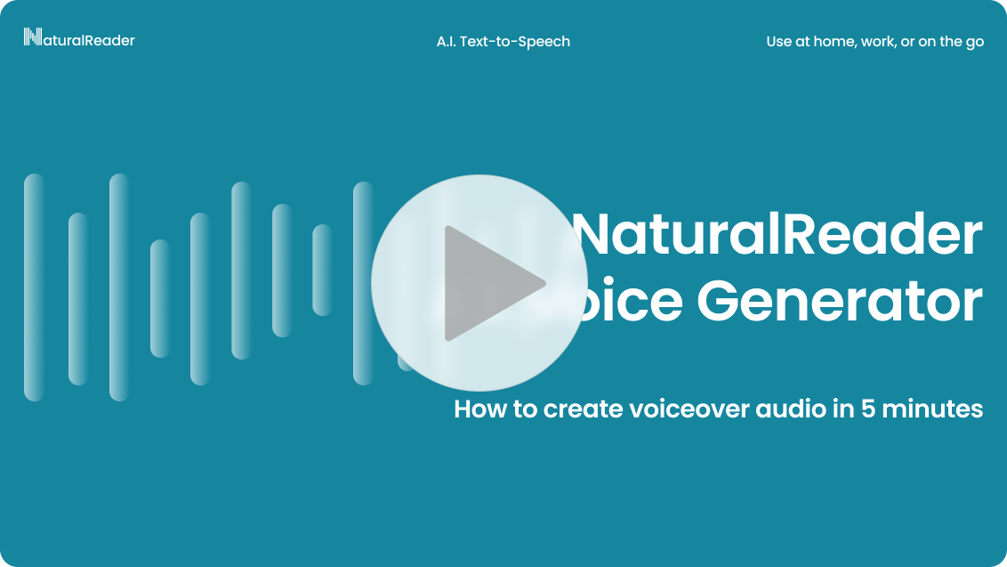 AI Voices NaturalReader Home